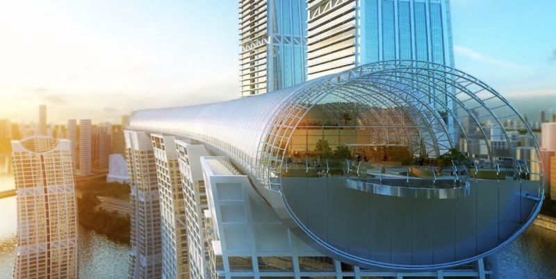 El Crystal del Raffles City Chongqing, un rascacielos horizontal en un ...
